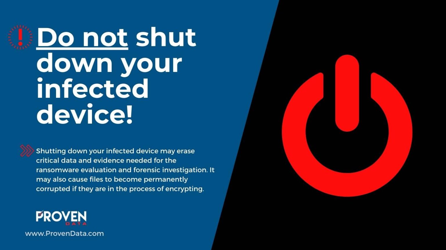 First Immediate Ransomware Incident Response Actions - Proven Data