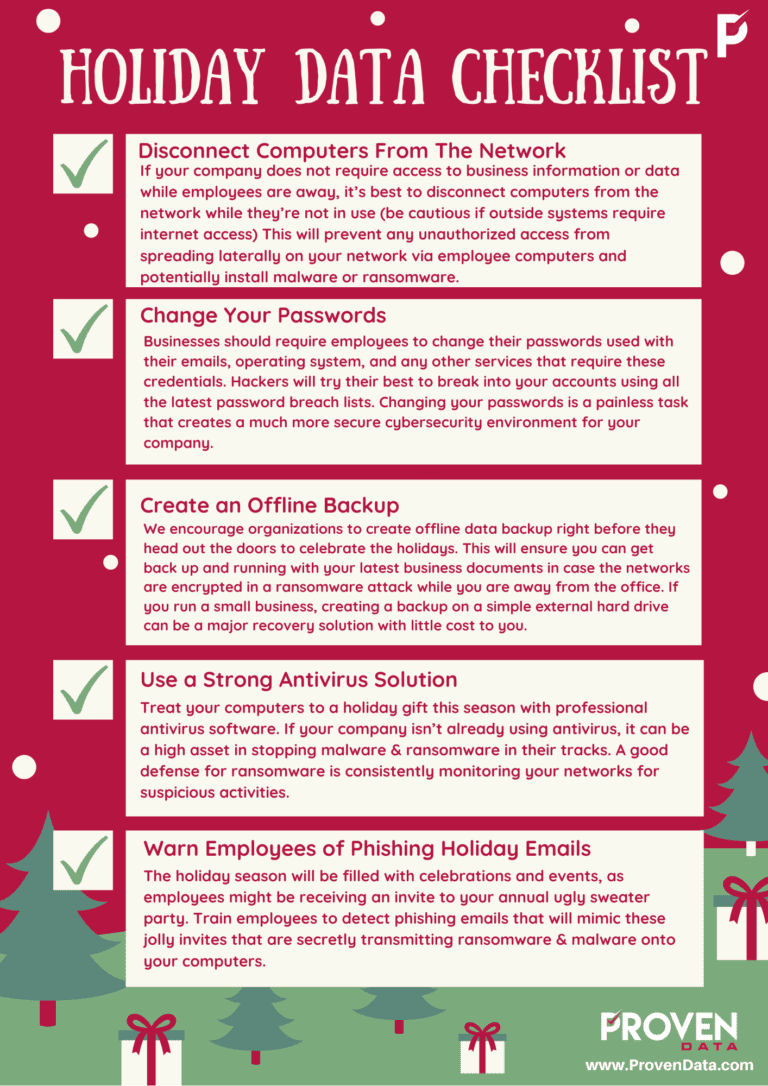 Protect Your Data This Holiday Season - Proven Data